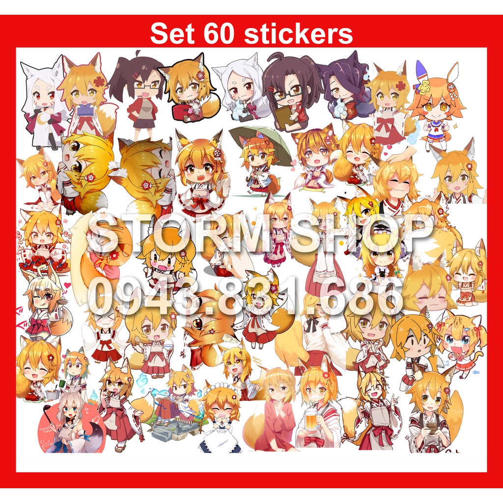 Sticker/ anime Sticker Sewayaki Kitsune no Senko-san Living with the ...
