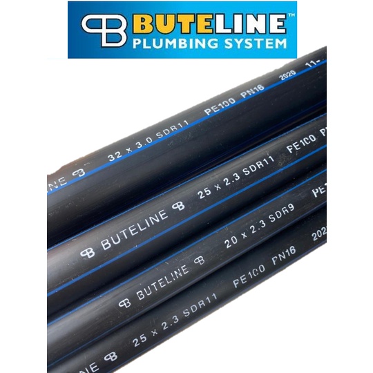 (1 Meter) BUTELINE PE Cold Water Straight Pipe 20mm, 25mm, 32mm ...