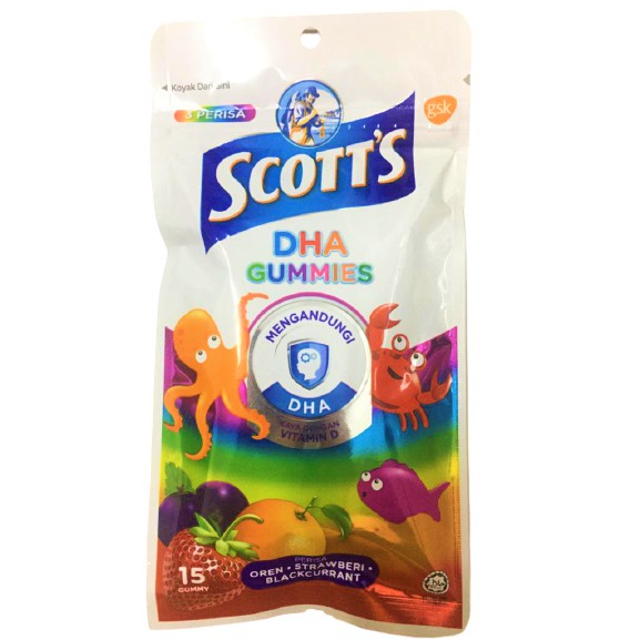 Scott's DHA Gummies Mix Flavour for Immunity (15s) | Shopee Malaysia