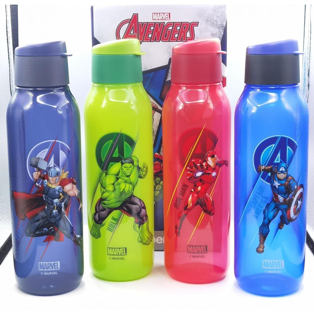 Tupperware Avengers eco bottle Flip Top 750ML Avenger Botol Air Tumbler ...