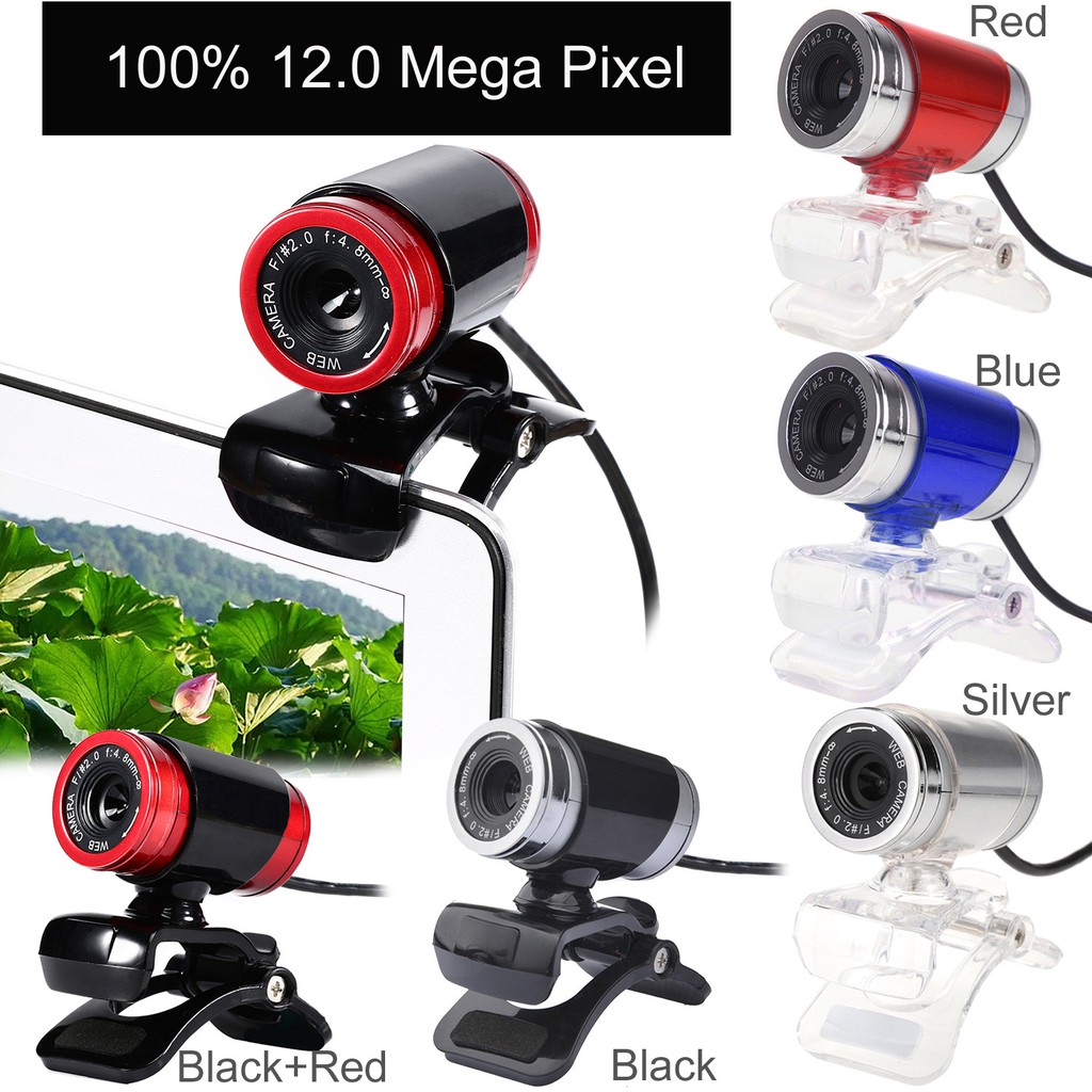 480P Pixel HD Video Camera Webcam With Mic Microphone For PC / Laptop ...