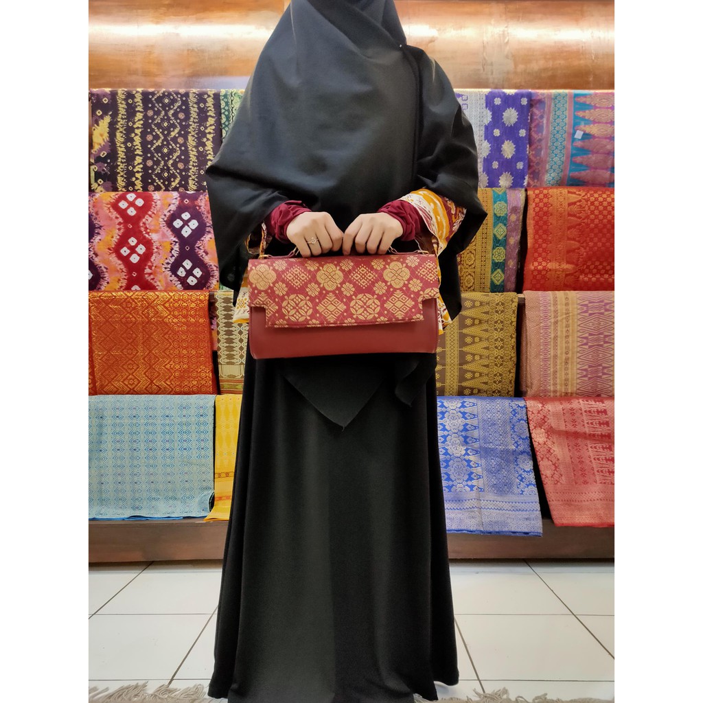 Yuki Songket Bags Various Colors & Motifs A | Shopee Malaysia