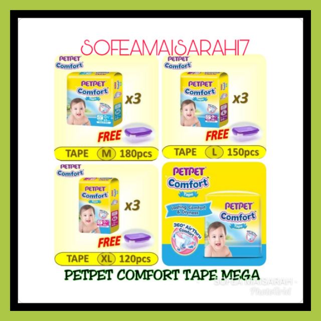 PETPET COMFORT TAPE MEGA ( 3PACKS) | Shopee Malaysia