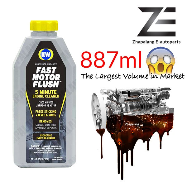 K&W Fast Motor Engine Flush 5-Minute Engine Cleaner 887ml | Shopee Malaysia