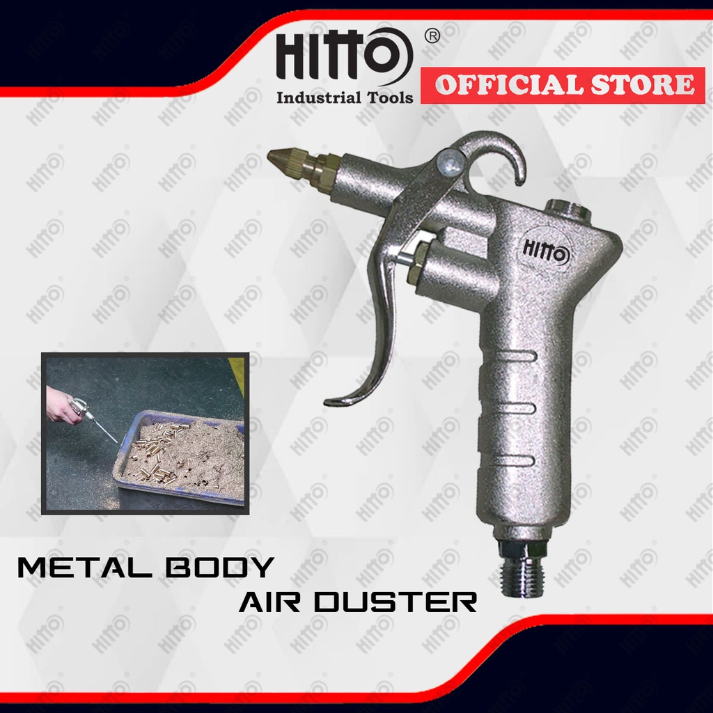 [ HITTO ] 4" (Metal Body) Short Nozzle Adjustable Air Duster Gun | Air ...