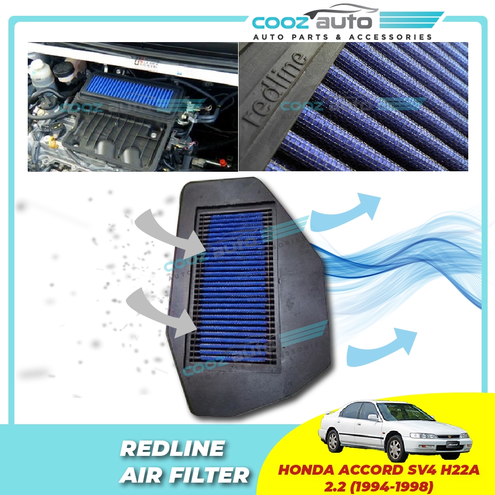 Honda Accord SV4 H22A 2.2 1994 - 1998 Redline Performance Washable High ...