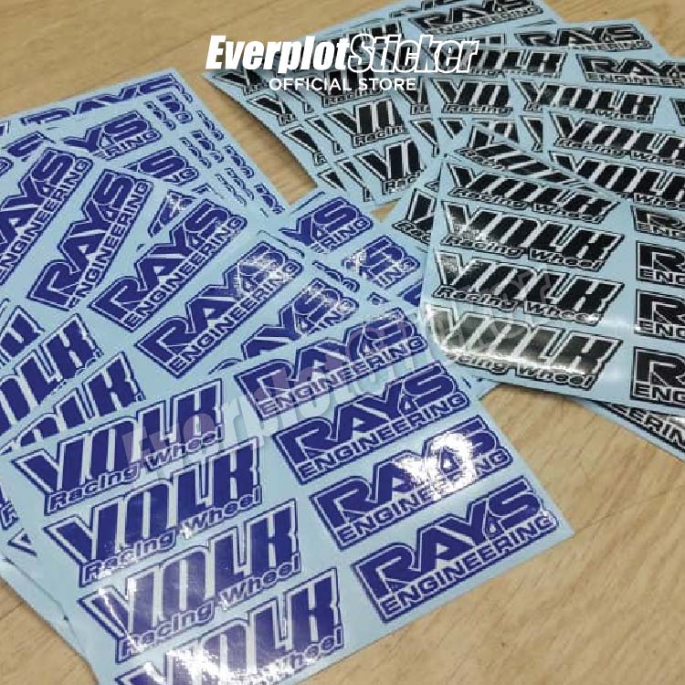 🔥ReadyStock🔥 Volk Rays Sticker for TE37 Rim 14-17 inch MG3, PERODUA ...