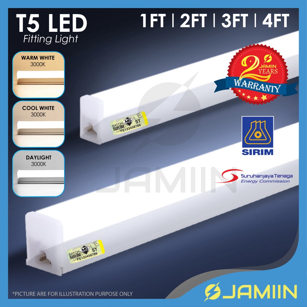 [SIRIM] T5 LED Tube Fluorescent Fitting Drop Curve Light Ceiling Light ...