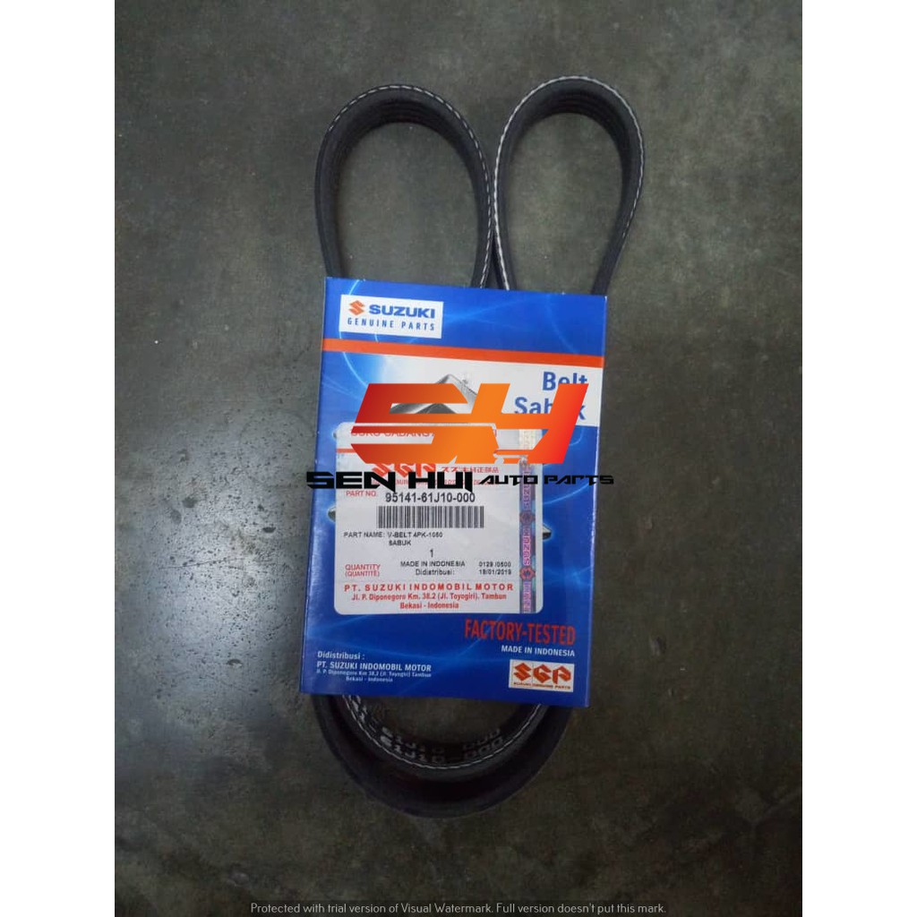 Suzuki APV Fan Belt air conditioner + power steering 4PK1050 95141-61J10-000 Genuine Parts ...