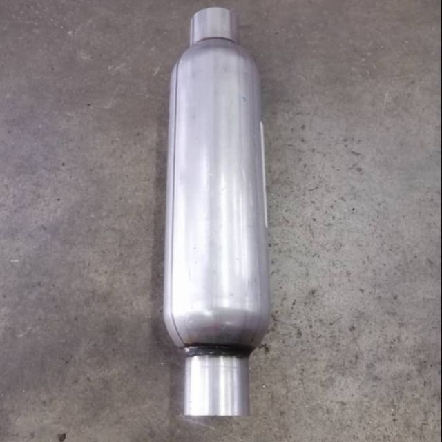 PANJANG 12" INCH CAR MUFFLER EXHAUST PIPE BULLET PERRY SPILLER TWISTER ...