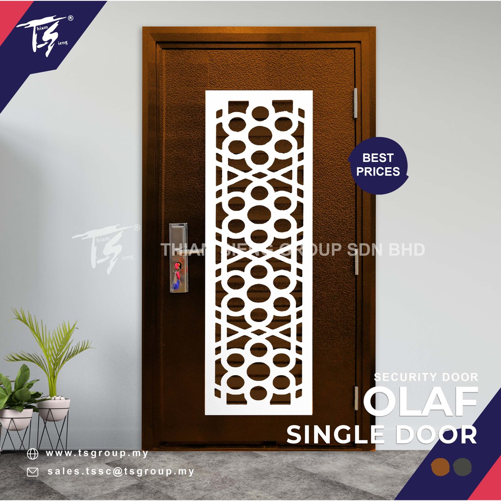 TSBRILLIANT Lowest Price Olaf Security Door (Single Door) With 10 Locks ...