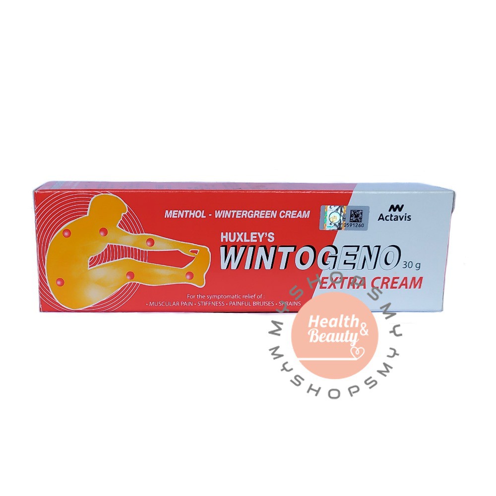 Huxley's Wintogeno Extra Cream 30g (Muscular Pain, Stiffness, Painful ...