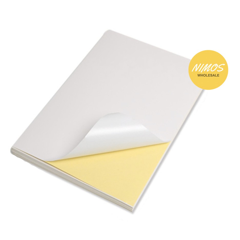 A4 WHITE STICKER MATTE (10's/pack) for Inkjet / Laser Printing | Shopee ...