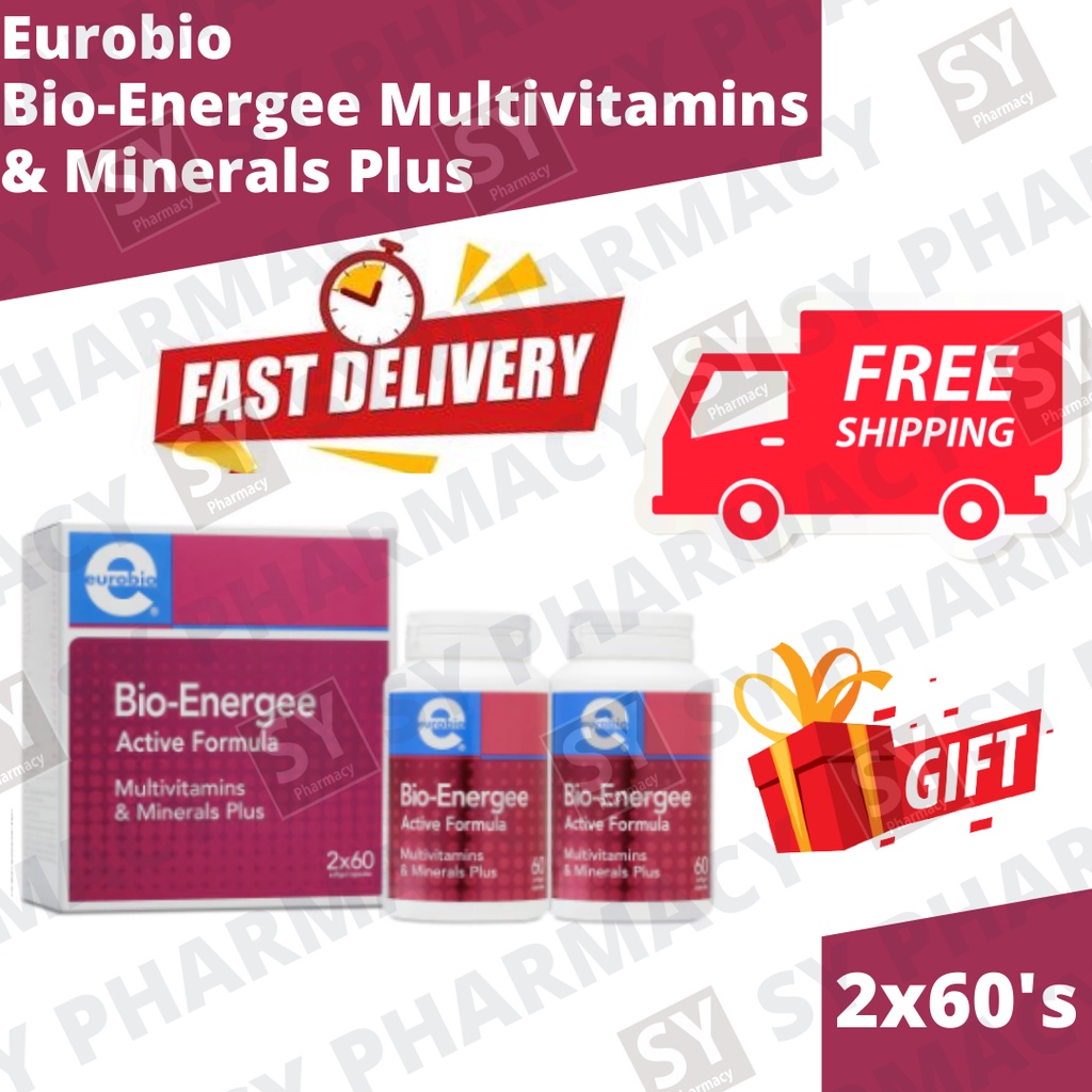 [ 𝗧𝗔𝗕𝗟𝗘𝗧 𝗙𝗢𝗥𝗠 ] Eurobio Bio-Energee Multivitamins & Minerals 2X60's FOC ...