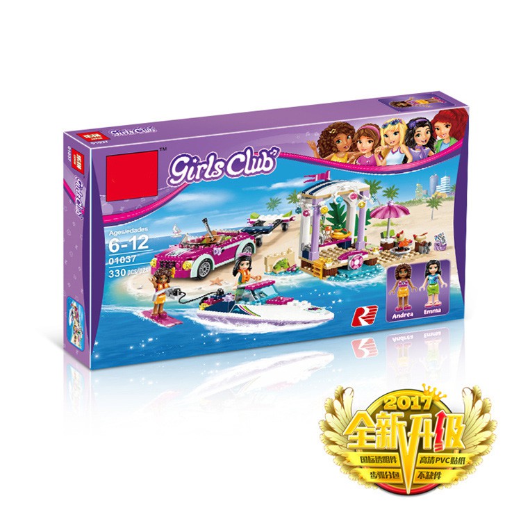 Lepin 01037 Friends Andrea's Speedboat Transporter (Similar like Bela ...