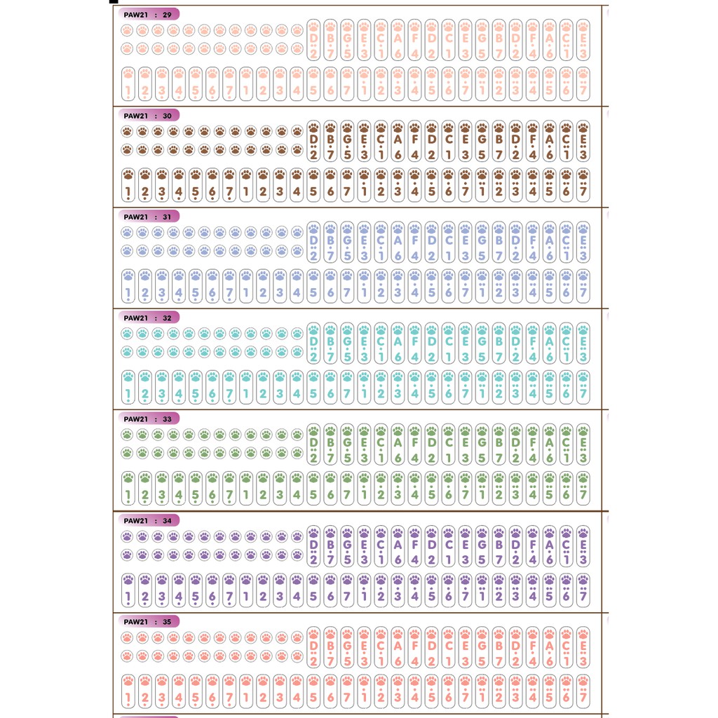 Set Of 3 Kalimba Stickers 21 Keys With C-17 Stalks And Ellips Of Shaped ...