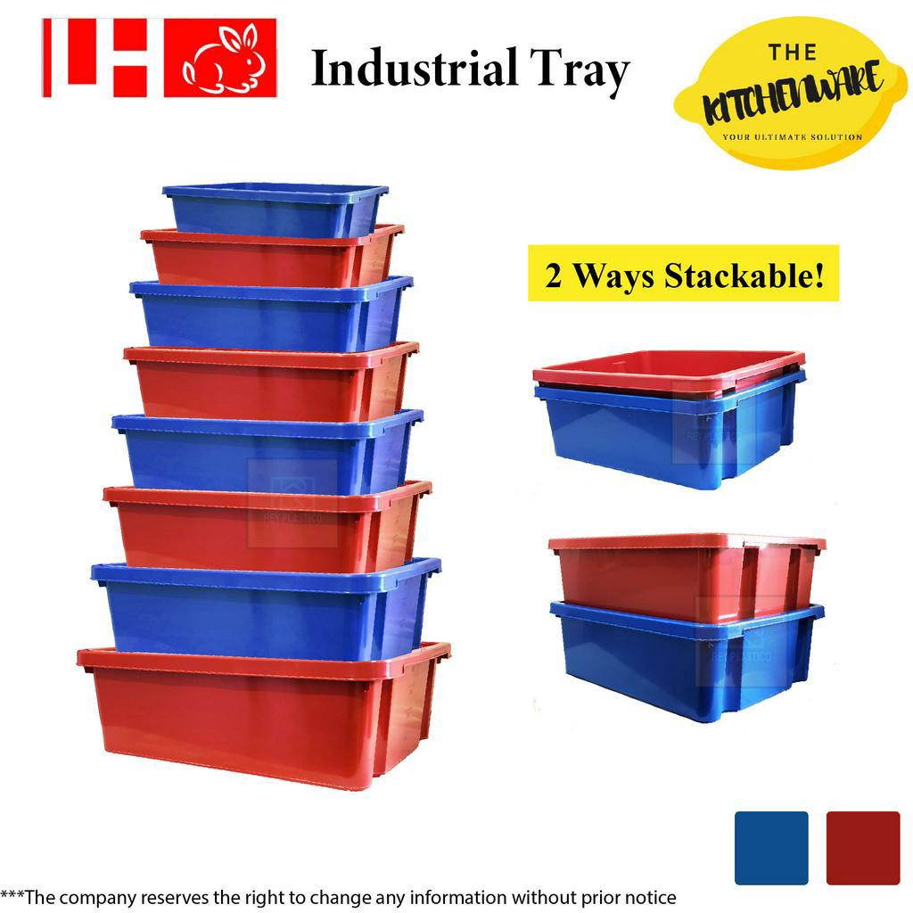[Size 5-8] LH Heavy Duty Industrial Tray/ 2 ways Stackable Tray/Plastic ...