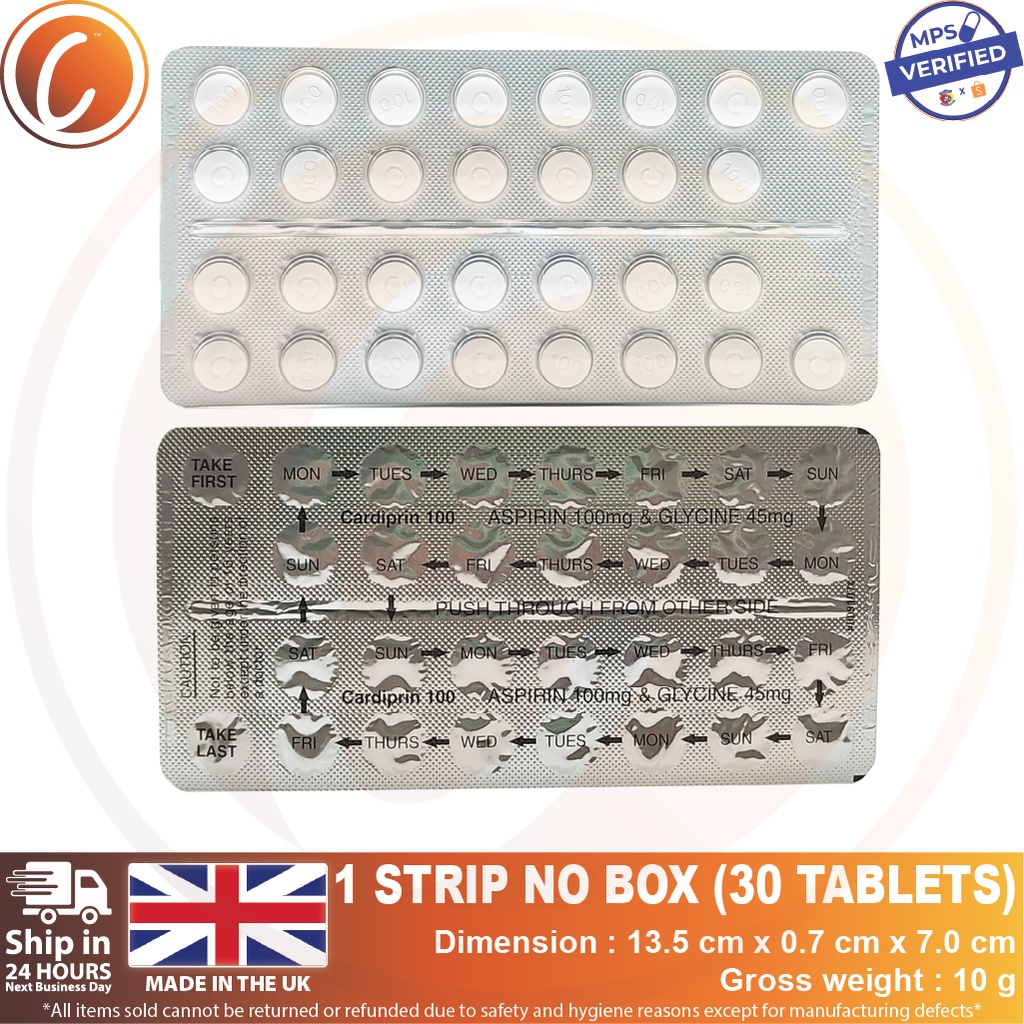 RECKITT BENCKISER Cardiprin 100MG 30/90TABS | Shopee Malaysia