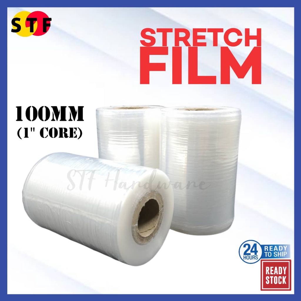 Clear Stretch Film 100mm X 250gm (1" Core) | Shopee Malaysia