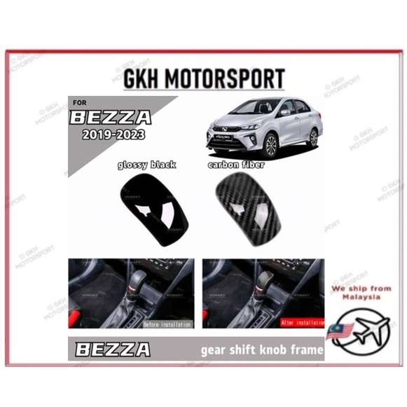 PERODUA BEZZA 2019 2020 2021 2022 2023 GEARKNOB GEAR SHIFT KNOB COVER ...