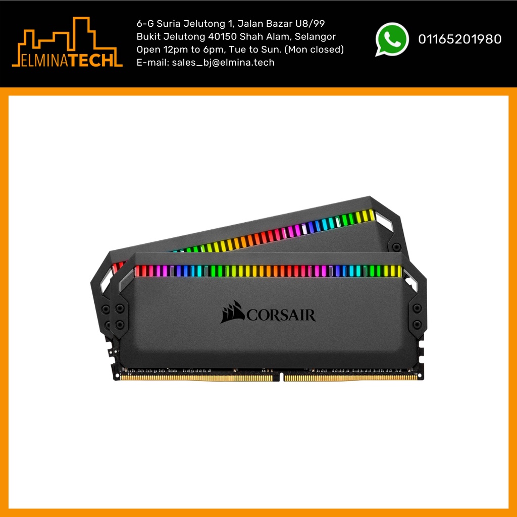 Corsair Dominator Platinum RGB DDR4 3600MHz 16GB RAM Kit | Shopee Malaysia