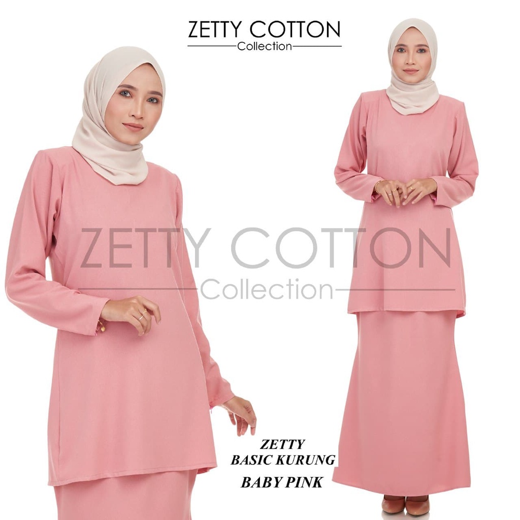BAJU KURUNG MODEN PLAIN 16 COLOUR [ BASIC BAJU KURUNG KOSONG MESRA ...