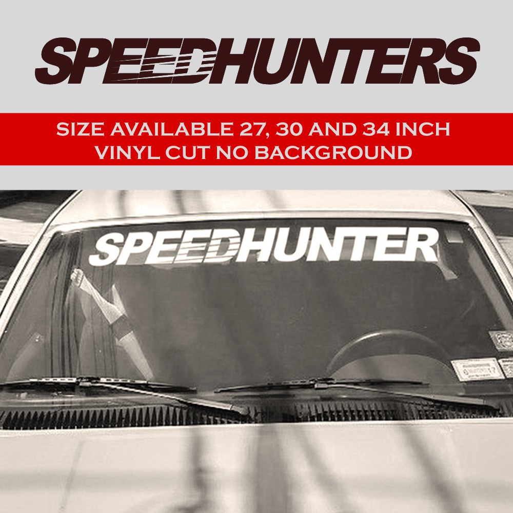 SPEEDHUNTERS Windshield Sticker Decal Car Sticker Jdm | Shopee Malaysia