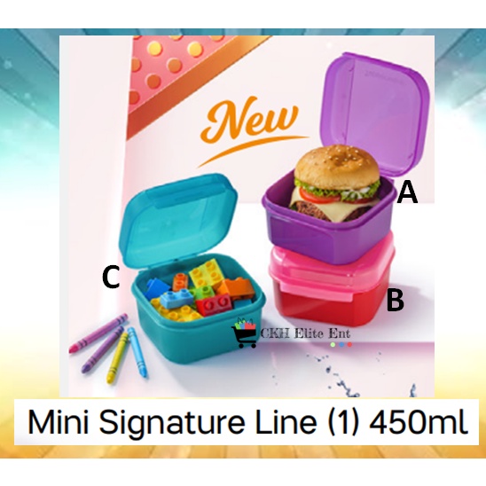 Tupperware Mini Signature Line Small Ezy Keeper 450ml | Shopee Malaysia
