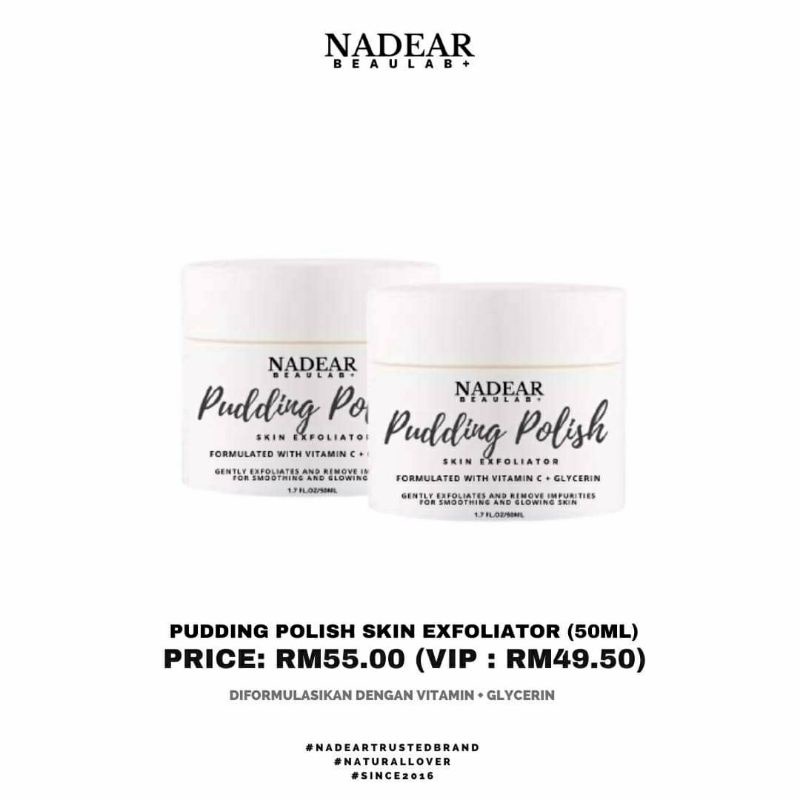 🎉🎉[CLEARANCE]🎉🎉 EXP : 04/2024 NADEAR | PUDDING POLISH SKIN EXFOLIATOR 50ML + FREE GIFT | Shopee ...