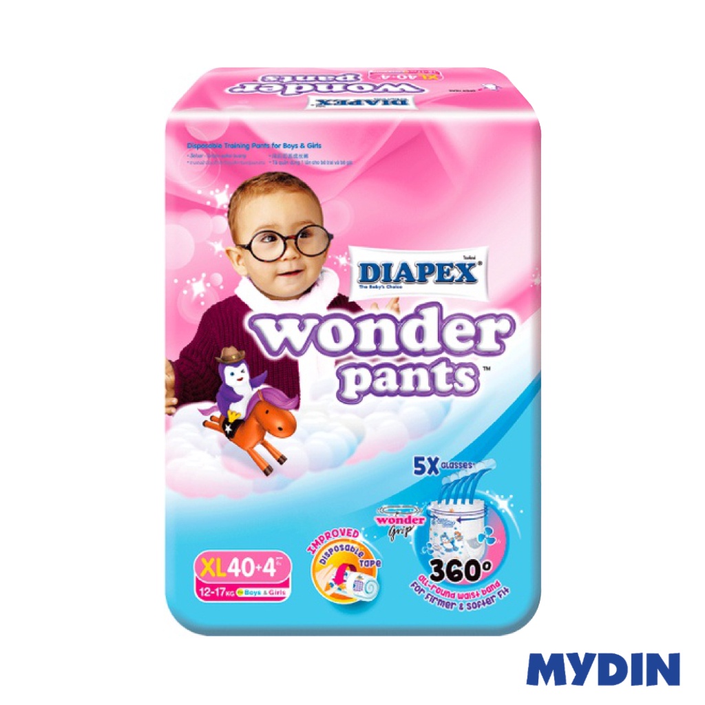 DIAPEX Wonder Pants XL (40 + 4 Pcs) | Shopee Malaysia