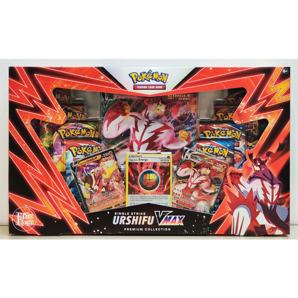 Pokemon TCG Single Strike Urshifu VMAX Premium Collection Box | Shopee ...