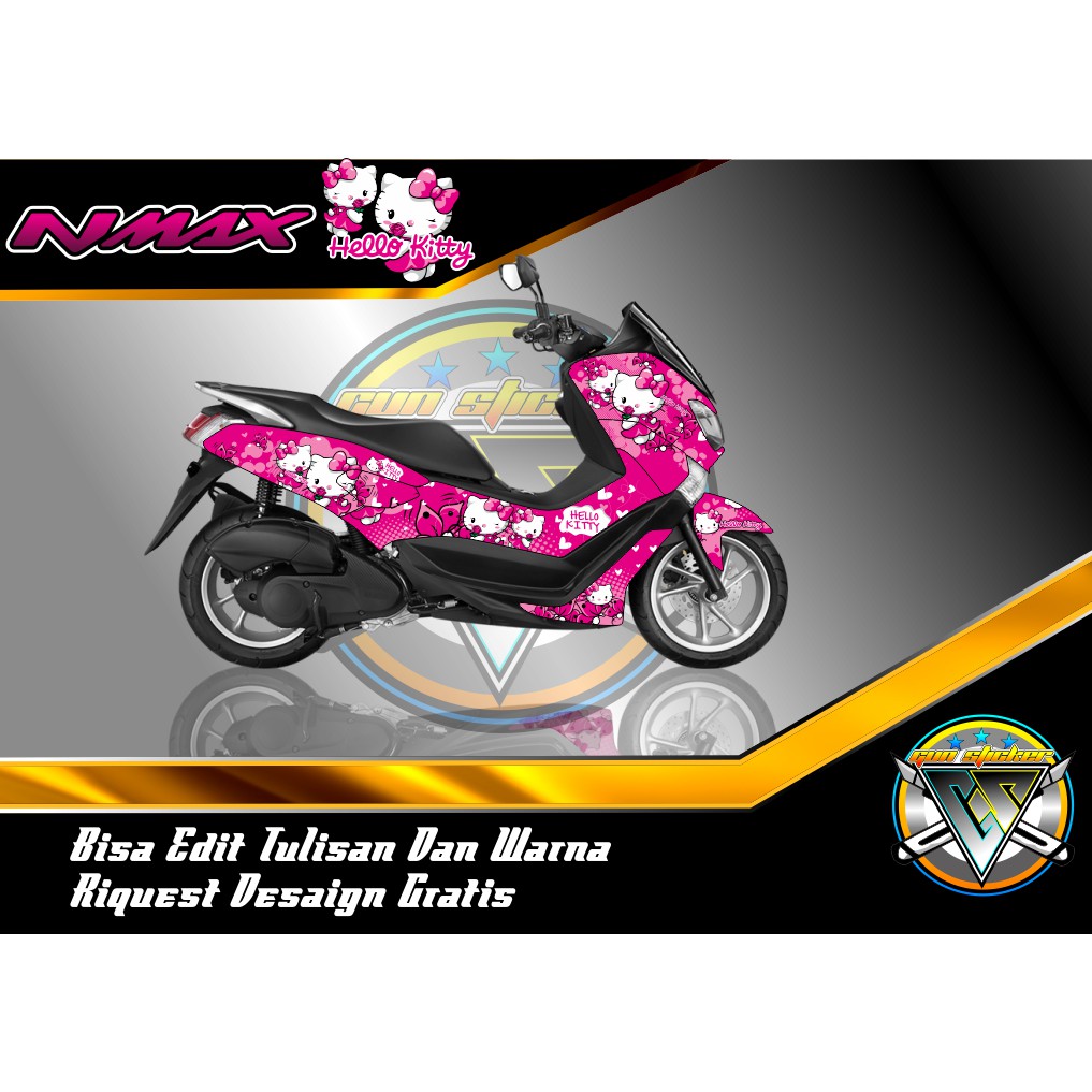Nmax hello kitty magenta decal | Shopee Malaysia
