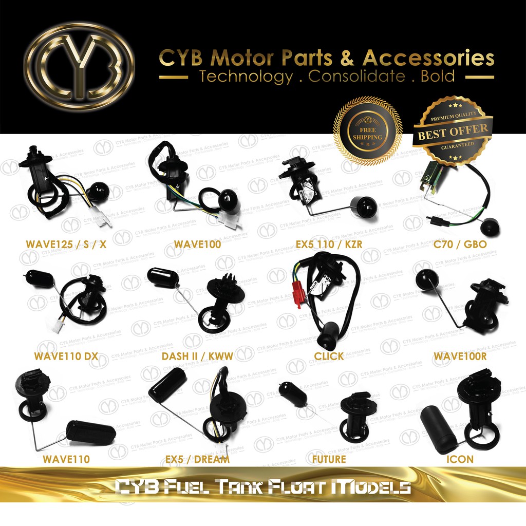 FUEL TANK FLOAT WAVE125 S X WAVE100 R EX5110 KZR C70 GBO WAVE110-DX ...