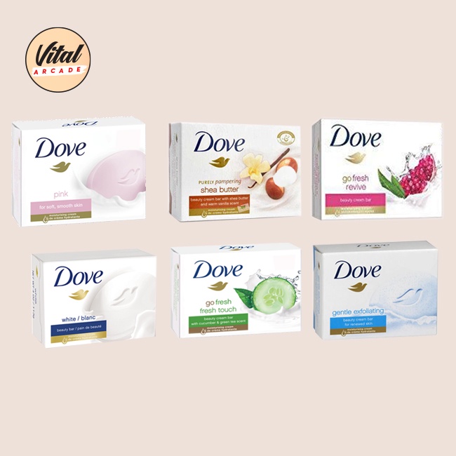 DOVE SOAP/BEAUTY BAR (ORIGINAL, PINK, SHEA BUTTER, FRESH TOUCH, GENTLE ...