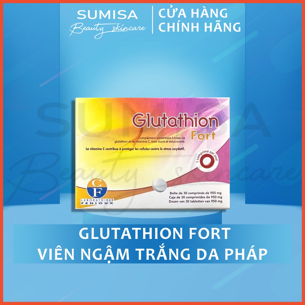 French Glutathione Fort skin whitening lozenges 30 tablets | Shopee ...