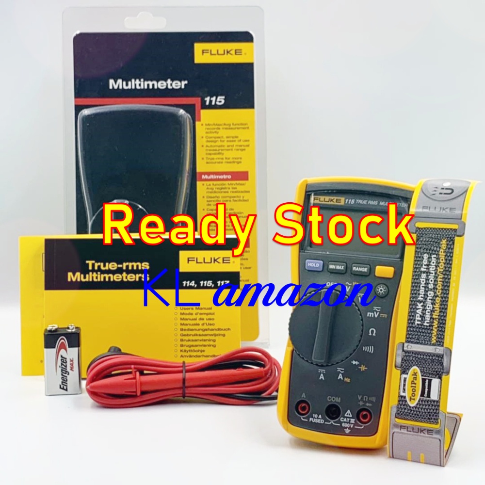 (100% ORIGINAL FLUKE! FAST DELIVERY) Fluke 115 Digital Multimeter | 12 ...