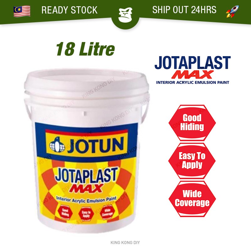18L JOTUN Jotaplast Max 0000 White Paint KCC Evamaxx Interior Undercoat ...