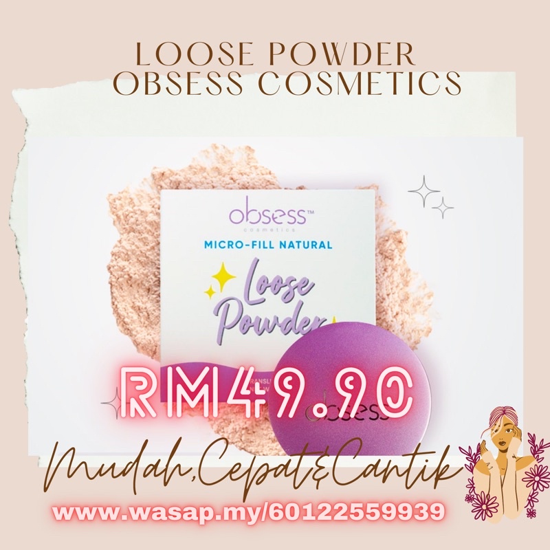 [ PROMO] Obsess Cosmetics Loose Powder New Packaging 8g | Shopee Malaysia