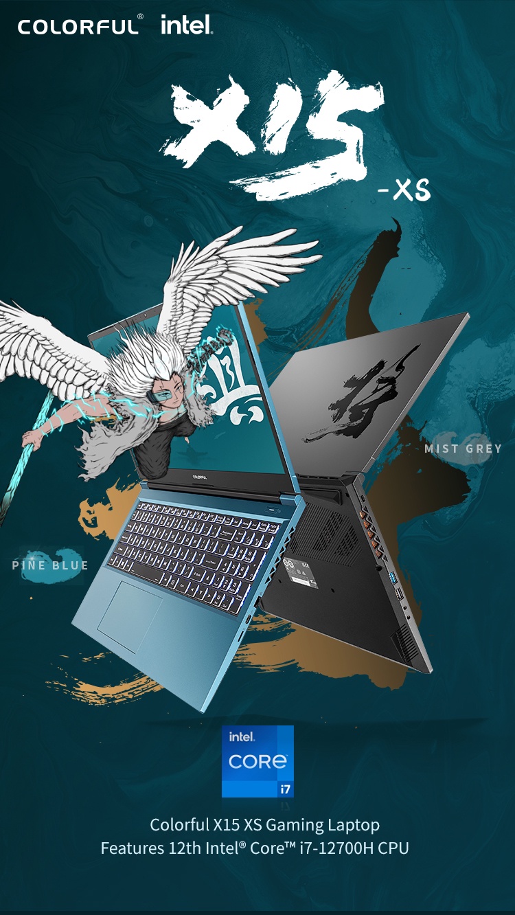 Colorful X15-XS 22 Gaming Laptop - Blue (I7-12700H/16GD4/512SSD ...