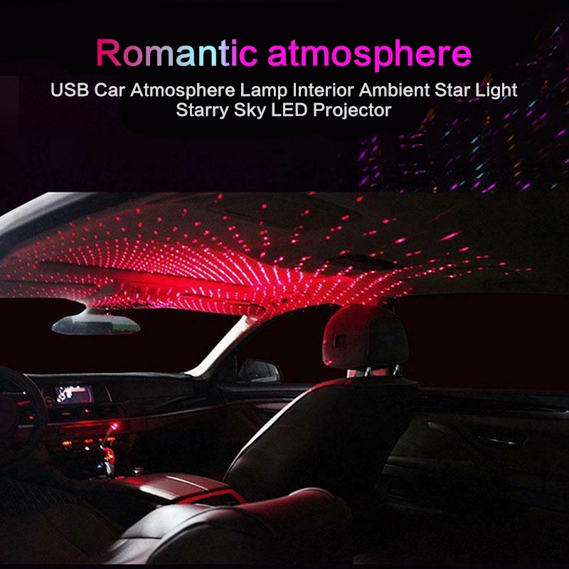 Led Starry Light Car Interior Mini LED Star Laser Atmosphere Ambient ...