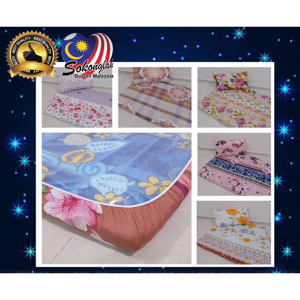 [PROMO] Bedsheets / Sarung Cadar Single 2in1/Queen 4in1/ Cadar Keliling ...
