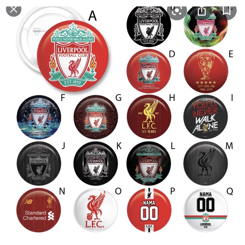 liverpool button batch | Shopee Malaysia