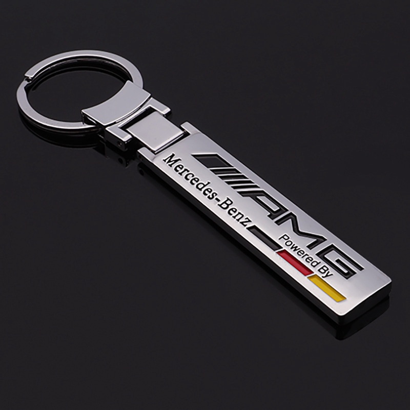 High Grade Double Side Benz Mercedes AMG Car Logo Metal Key Ring ...