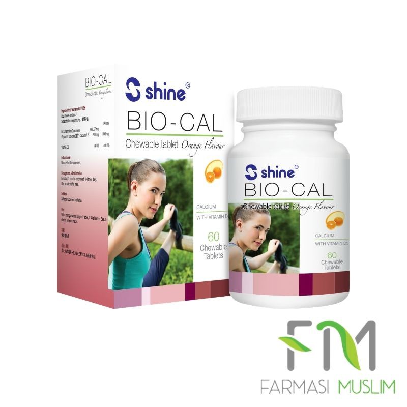 SHINE Bio Cal Orange Flavour 60 tablet | Shopee Malaysia