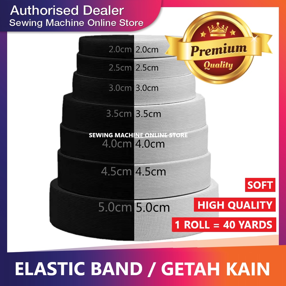 🔥Borong Murah🔥40 Yards Getah Kain Lembut 2x2 / Getah Pinggang / Getah ...