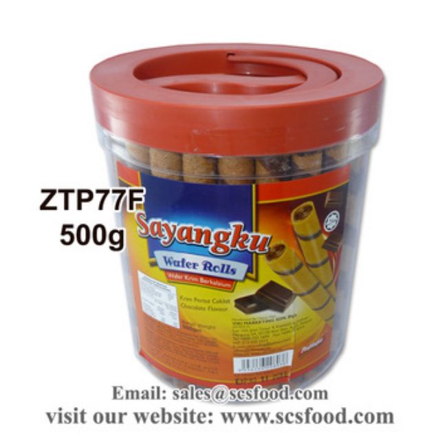 Sayangku wafer rolls chocolate 500g | Shopee Malaysia
