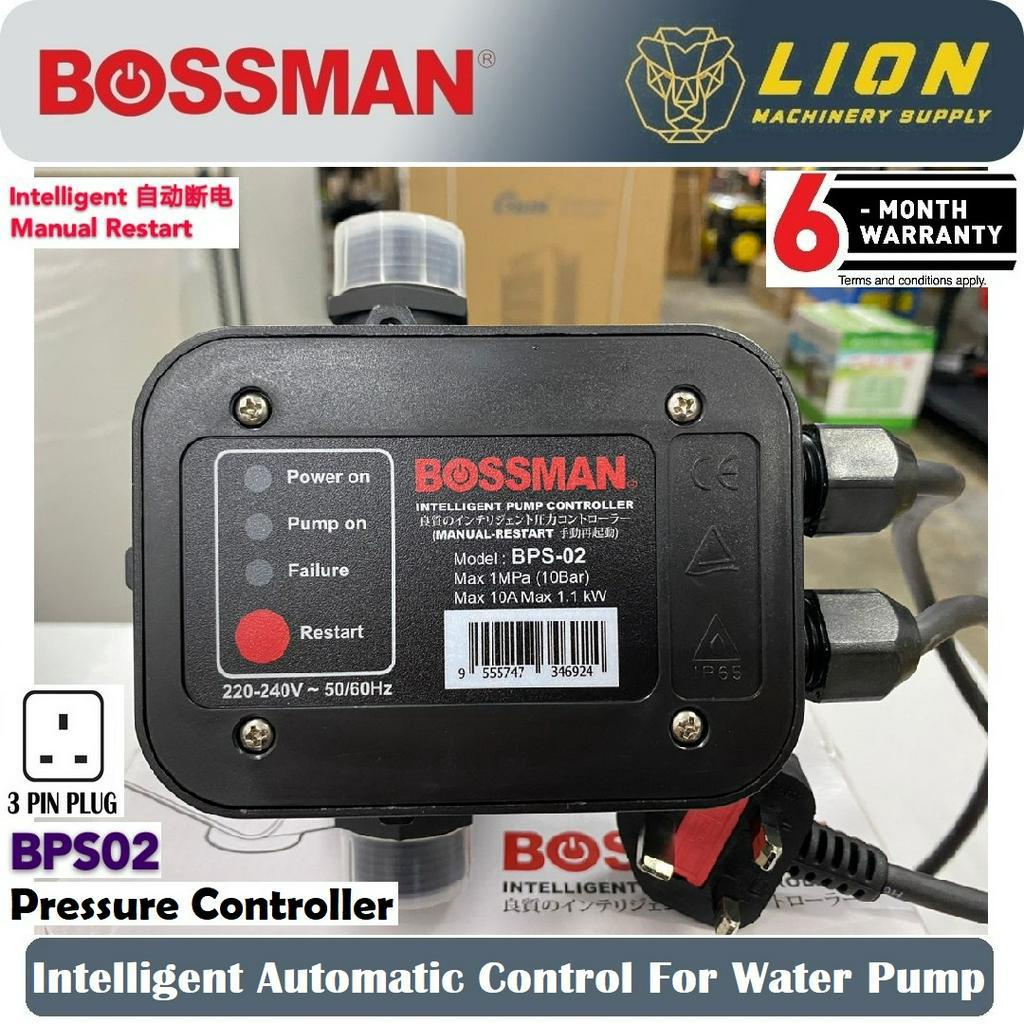 BOSSMAN BPS02 1.1kw Pressure Controller (Intelligent Only) Automatic Control For Water Pump - 6 ...