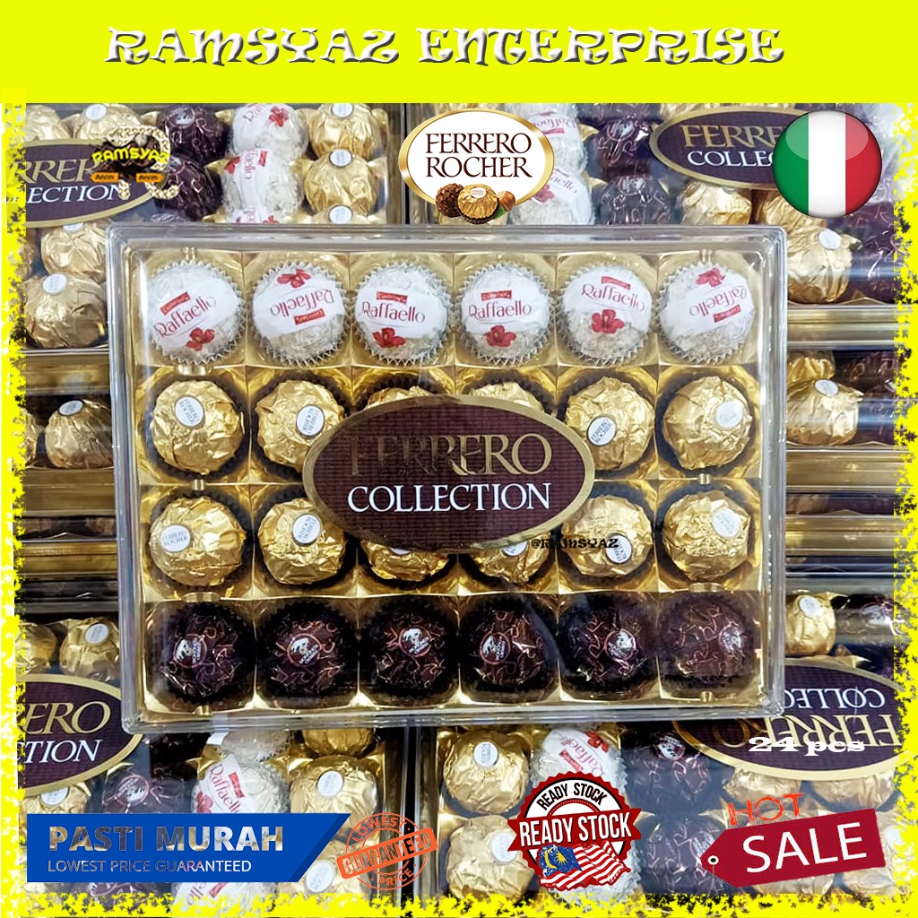Chocolate FERRERO ROCHER COLLECTION BOX T24 269.4g Coklat | Shopee Malaysia