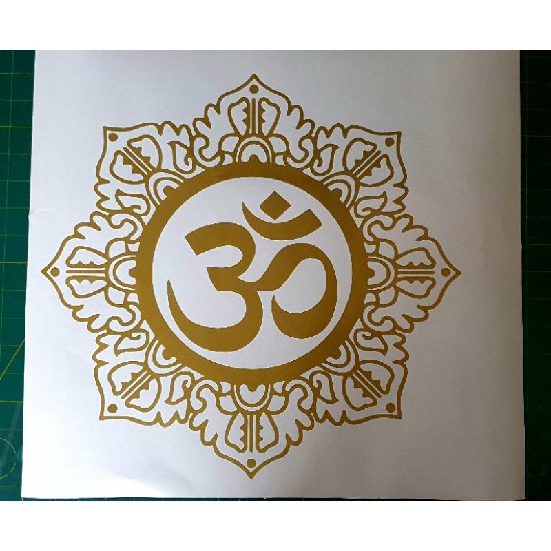 ARTISTIC OM CAR REAR GLASS STICKER, MIRROR STICKER FOR ALL CAR ...
