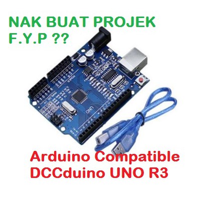 Arduino Compatible DCCduino UNO R3 - SMD Atmel ATMEGA 328P V3 | Shopee Malaysia